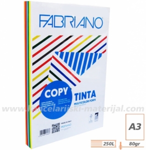 FABRIANO A3 80g Copy Tinta Multicolor papir u boji INTENZIVNI 1/250 mix