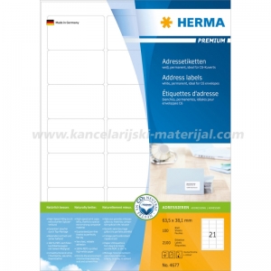 Herma etikete Superprint 63.5x38.1mm A4/21 100L