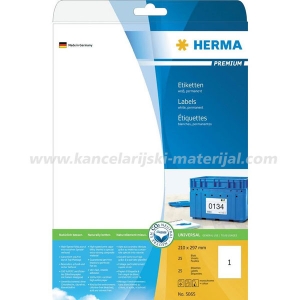 Herma etikete Superprint 210x297mm A4/1 25L