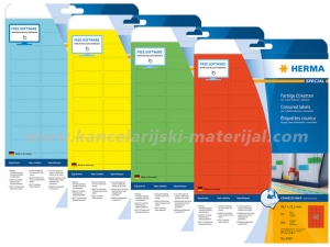 Herma etikete Superprint 45x21mm A4/48 20L zaobljene ivice - IZABERITE BOJU