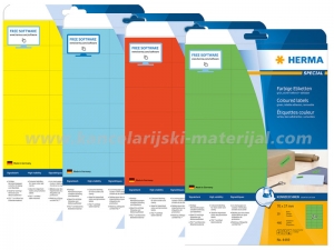 Herma etikete Superprint 70x37mm A4/24 20L - IZABERITE BOJU