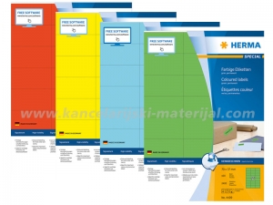 HERMA etikete Superprint 70x37mm A4/24 100L IZABERITE BOJU