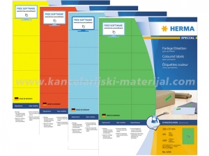 HERMA etikete u boji Superprint 105x37mm A4/16 100L - IZABERITE BOJU