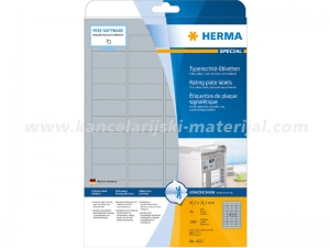 Herma ALUMINIUM LOOK srebrna nalepnica 45.7x21.2mm,25 lista