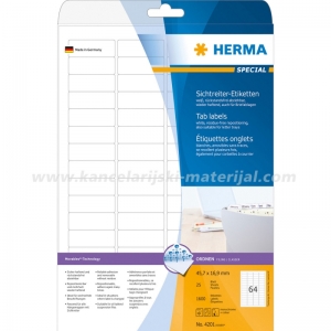 Herma etikete Superprint 45x16.9mm za viseće fascikle