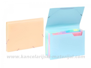 VIQUEL RAINBOW Pastel Expanding organizer sa 6 pregrada