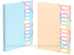 VIQUEL RAINBOW Pastel fascikla sa 12 pregrada i gumicom