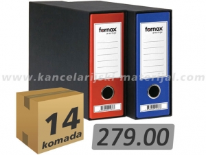 14 malih širokih registratora FORNAX Prestige A5 D80 sa kutijom