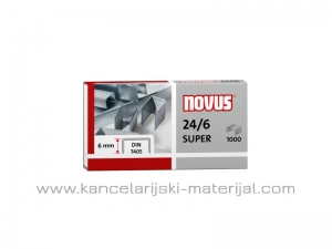 NOVUS klamerice 24/6 SUPER za 30 listova