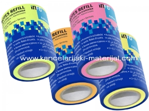 INFO NOTES - ROLL refil 60mm x 8m Brilliant Colors