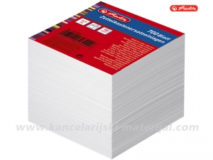 HERLITZ rezervni papirići za beleške 9x9cm BELE boje
