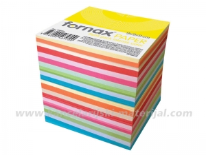FORNAX 406001 lajmovana papirna kocka za beleške 9x9cm MIX