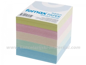 FORNAX 405467 rezervni papirići za beleške 9x9cm MIX