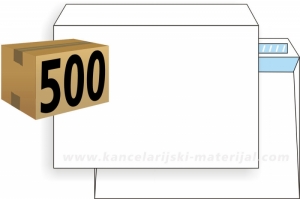 500 koverata PIGNA C5 162x229 80g (23150) otvaranje na dužoj strani