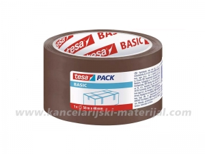 TESA BASIC široka selotejp traka za pakovanje 48mm x 50m braon