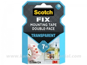 3M SCOTCH Mounting Tape 19mm x 1.5m TRANSPARENT