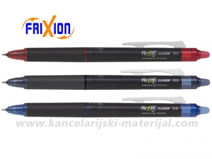 PILOT FRIXION Clicker gel roler piši-briši 0.5mm