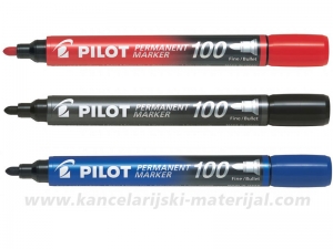 PILOT Permanent marker 100, obli vrh