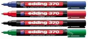 EDDING E-370 permanentni marker, zaobljeni vrh 1mm, tanji