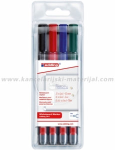 EDDING 361 set whiteboard markera od 4 boje, zaobljeni 1mm