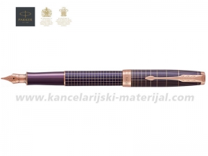PARKER Royal naliv pero SONET Purple Chisel 18K (M)