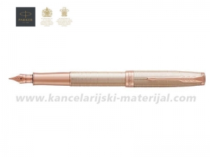 PARKER Royal naliv pero SONET Pink Silver 18K