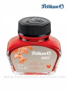 PELIKAN 4001 mastilo za naliv pero 30ml brilliant red