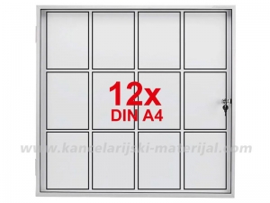 ! MAGNETOPLAN oglasna tabla 1120x1085mm, 12xA4 Whiteboard Indoor