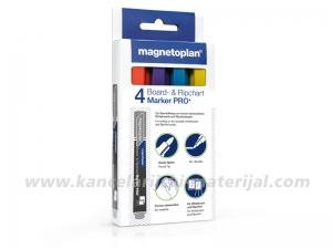 MAGNETOPLAN set board/flipchart markera od 4 boje: oranž, ljubičasti, svetlo plavi i žuti