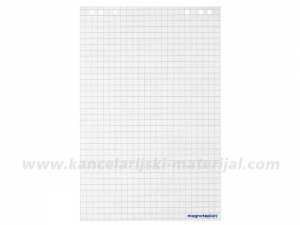 MAGNETOPLAN flipchart blok 20 listova, 68x96 cm karo/blanko