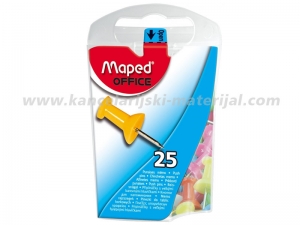 MAPED Office čiode za pluto tablu 1/25 mix