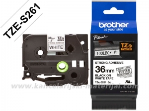 BROTHER TZe-S261 traka 36mm (crno na belom) - STRONG