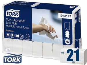 TORK H2 Xpress® Premium Extra Soft složivi ubrus 1/21