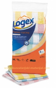 LOGEX 1199 pamučne krpe za sudove, 6 komada