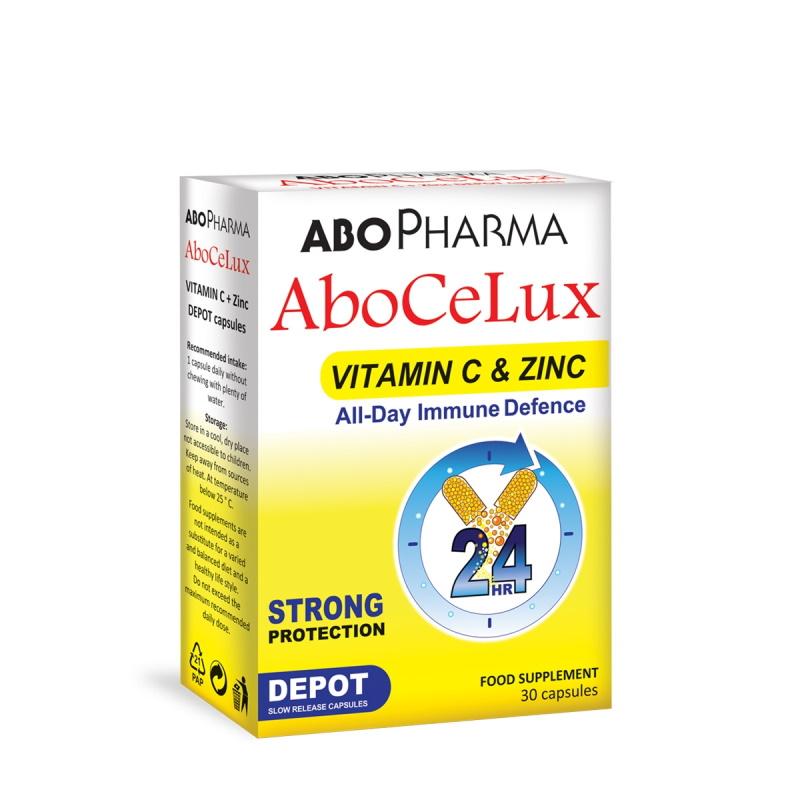 Abo celux vitamin C + cink kapsule A30