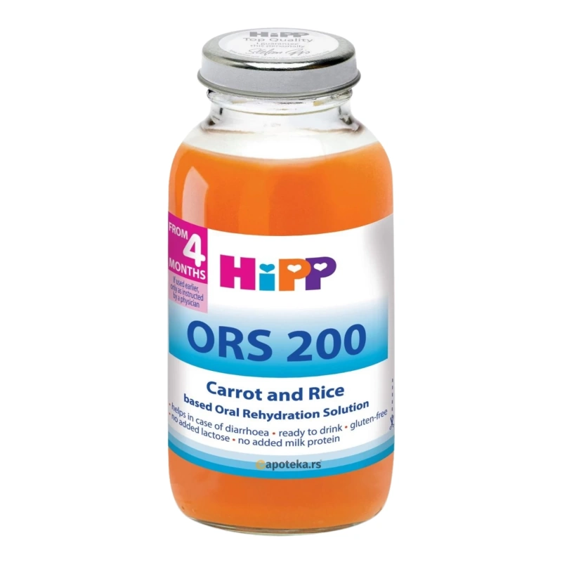 Hipp napitak ORS šargarepa + pirinač 200ml