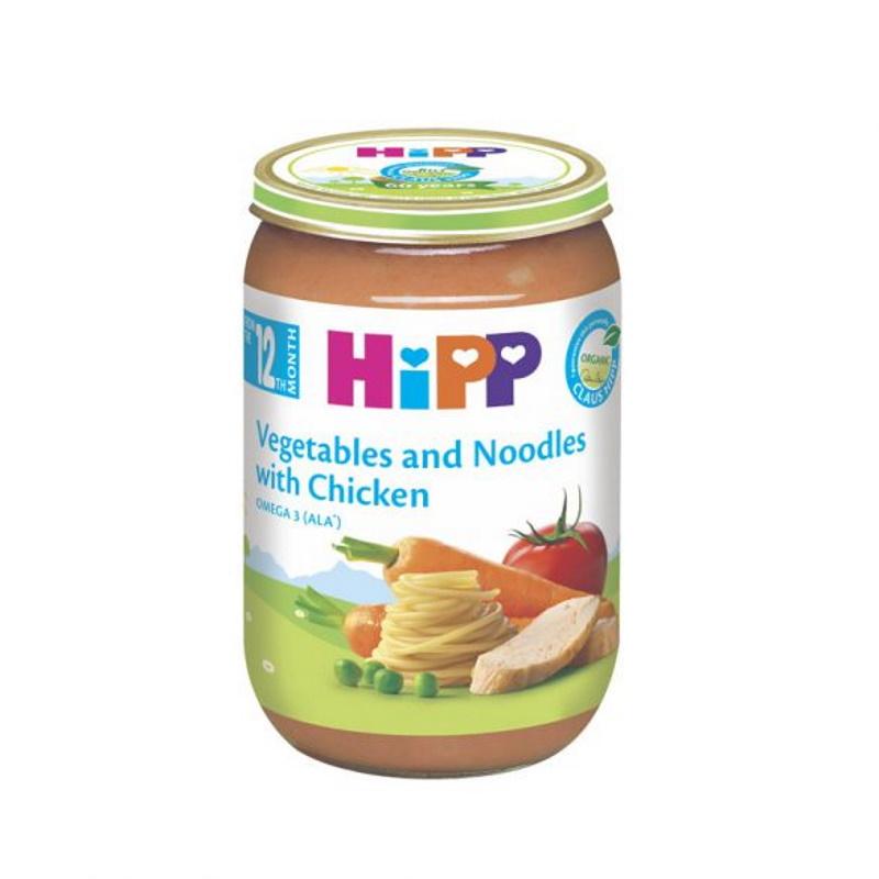 Hipp kašica povrće + testenina + piletina 220g