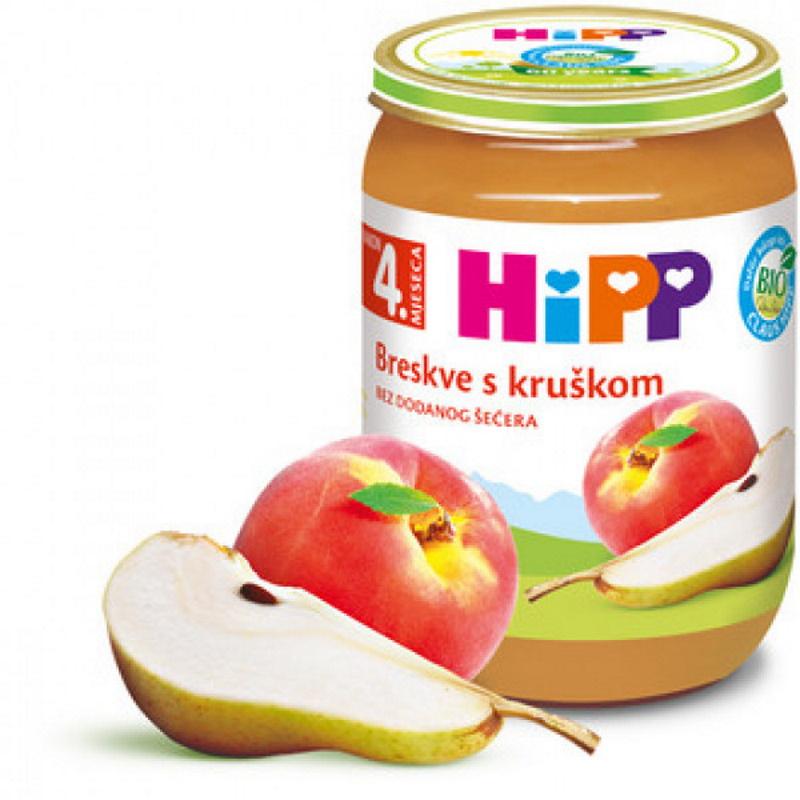 Hipp kašica breskva + kruška 190g