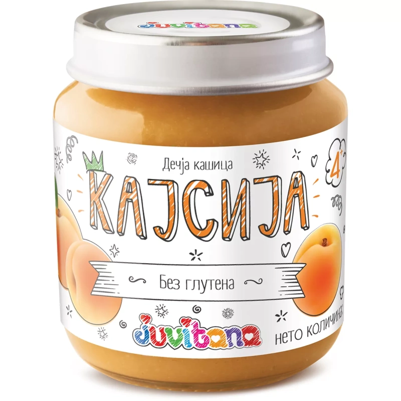 Juvitana kašica kajsija 128g