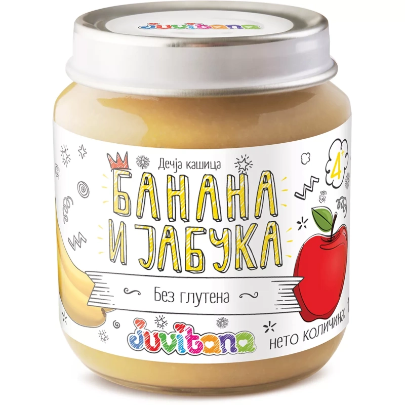 Juvitana kašica banana + jabuka 128g