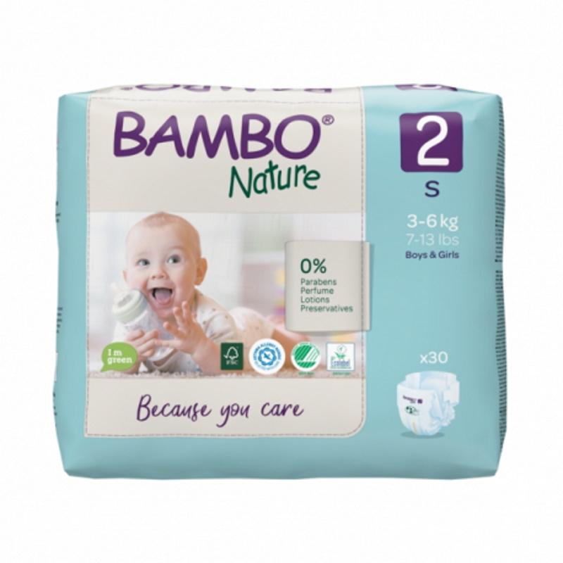 Bambo 2 Nature Eco-Friendly 3-6kg – 30 pelena