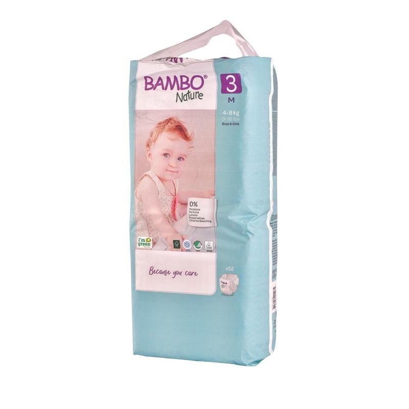 Bambo 3 Nature Eco-Friendly 4-8kg – 52 pelene