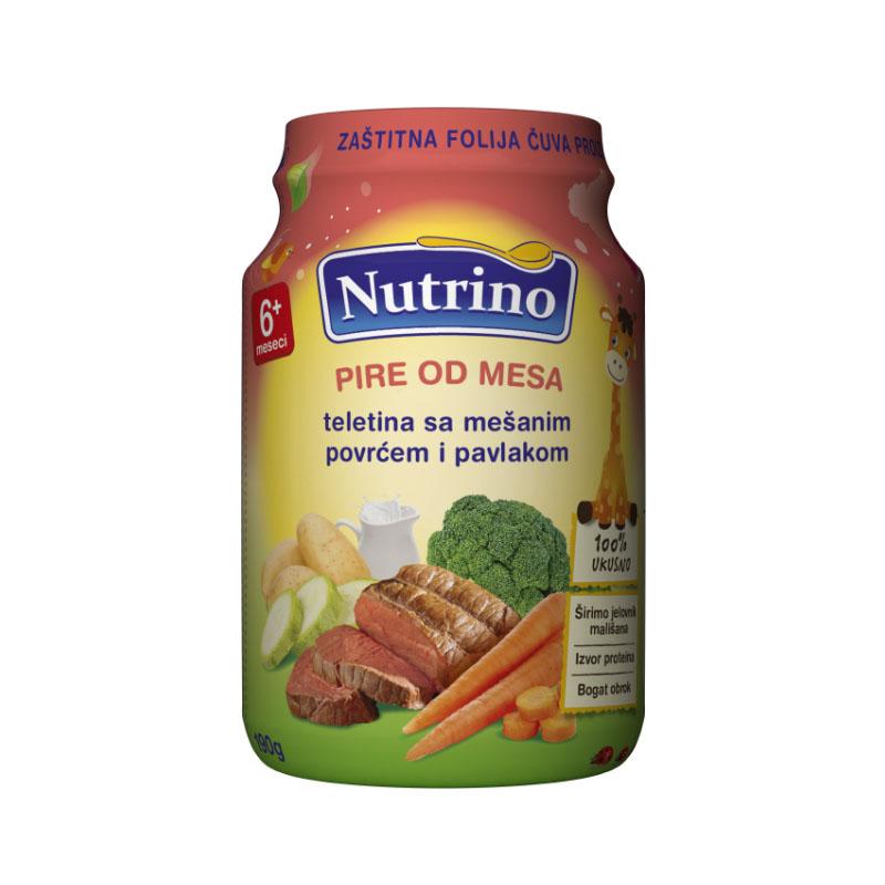 Nutrino pire od mesa – Teletina sa mešanim povrćem i pavlakom 190g