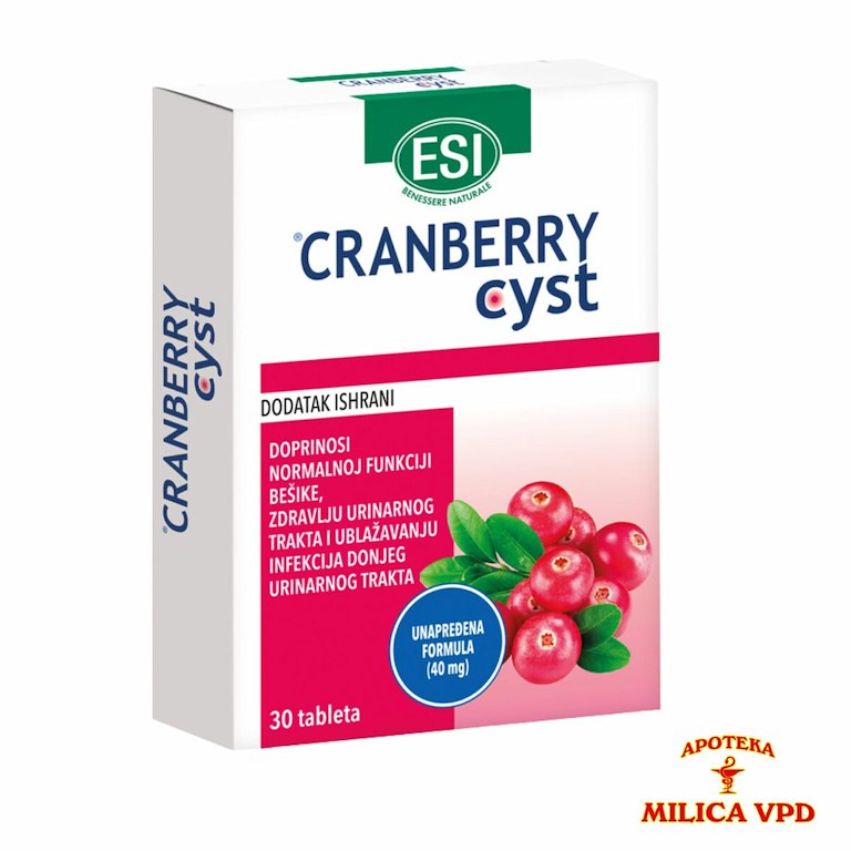 Cranberry Cyst tablete sa brusnicome A30