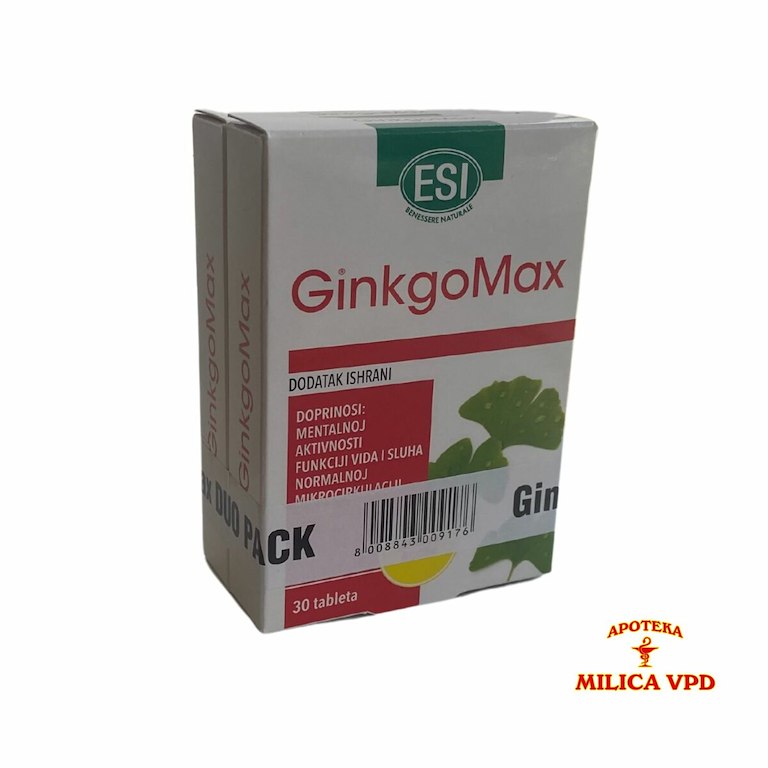 Ginkgomax tablete duo pack 60 tableta