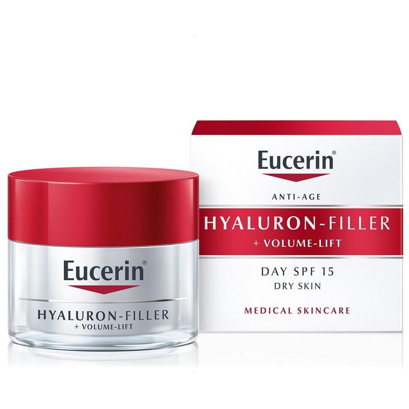 Eucerin Hyaluron-Filler + Volume-Lift dnevna krema za suvu kožu SPF15 50 ml