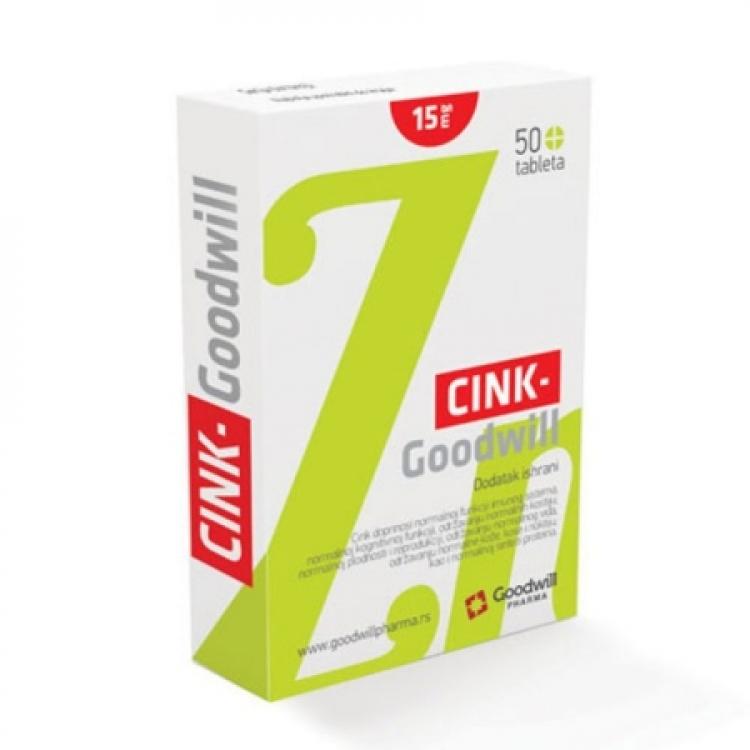 Cink Goodwill tablete A 50