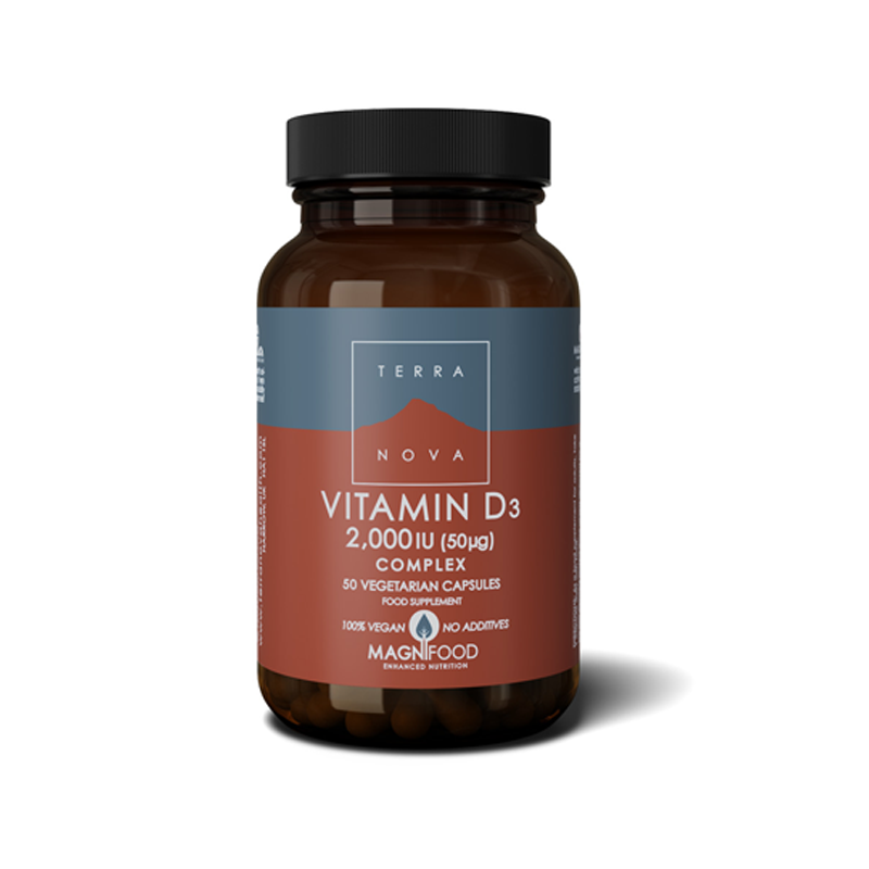 Terranova Vitamin D3 2000 i.j. kapsule A 50