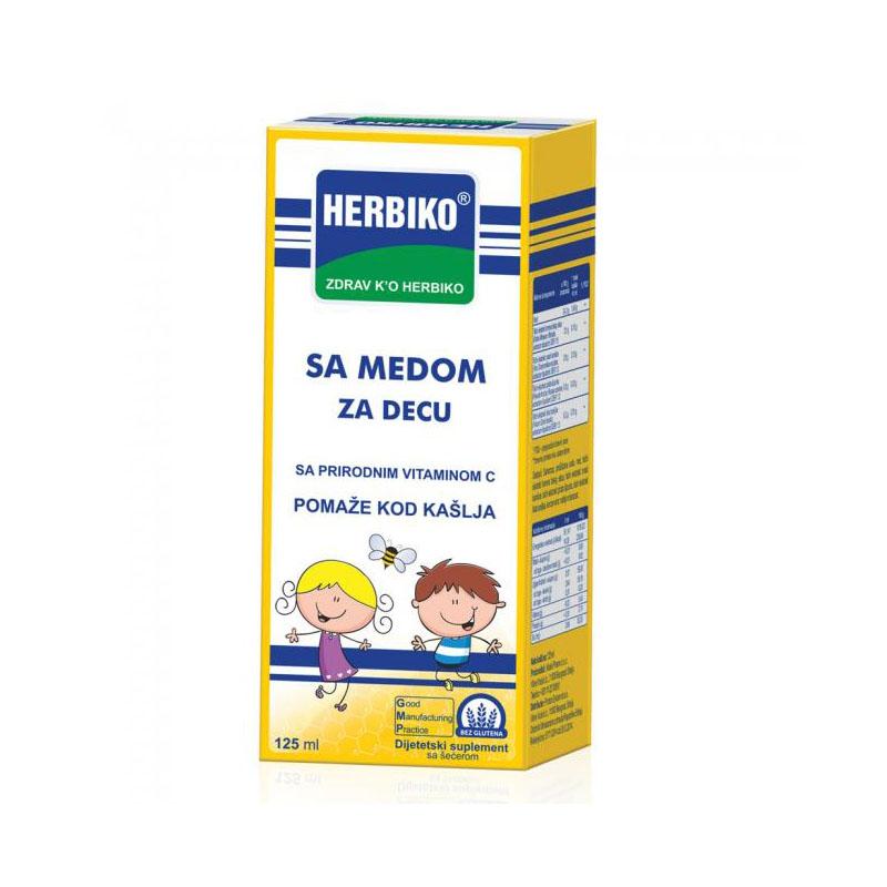 Herbiko sirup sa medom – protiv kašalja za decu – 125 ml