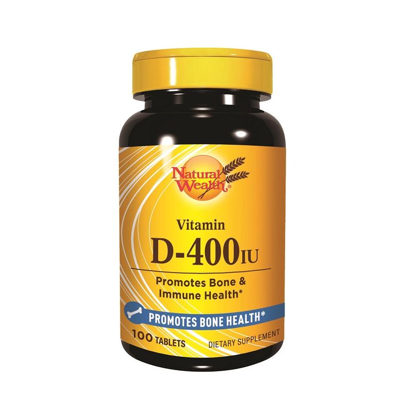 Natural Wealth Vitamin D3 400IJ tablete A 100